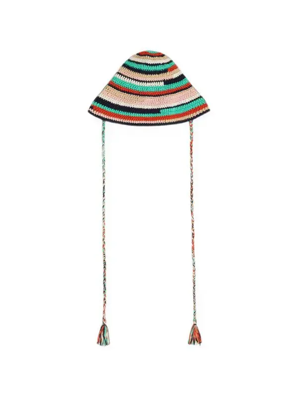 Alanui Sunny Stripes Bucket Hat
