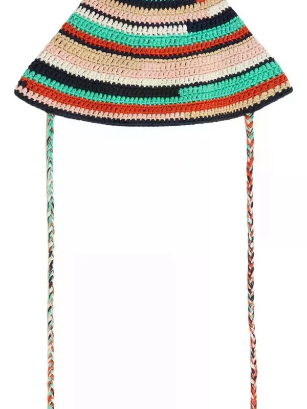 Alanui Sunny Stripes Bucket Hat - Neutrals