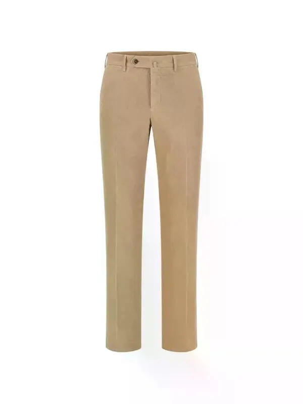 PT TORINO Corduroy-effect Tailored Trousers - Neutrals
