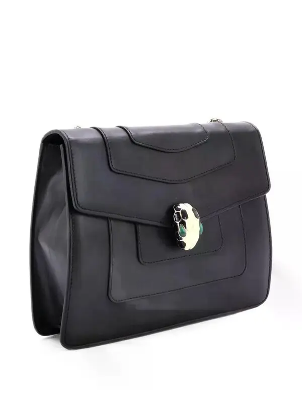 BVLGARI Serpenti Forever Square Leather Medium Shoulder Bag