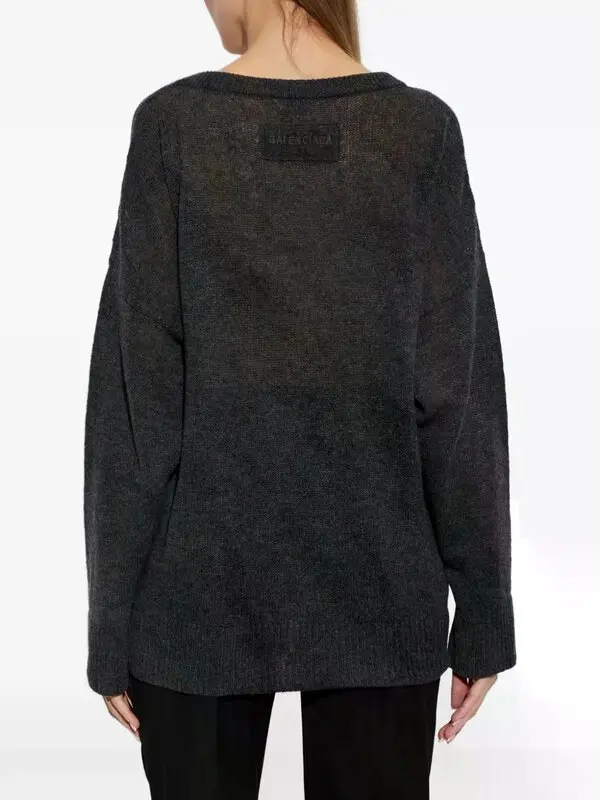 Balenciaga Logo-patch Sweater