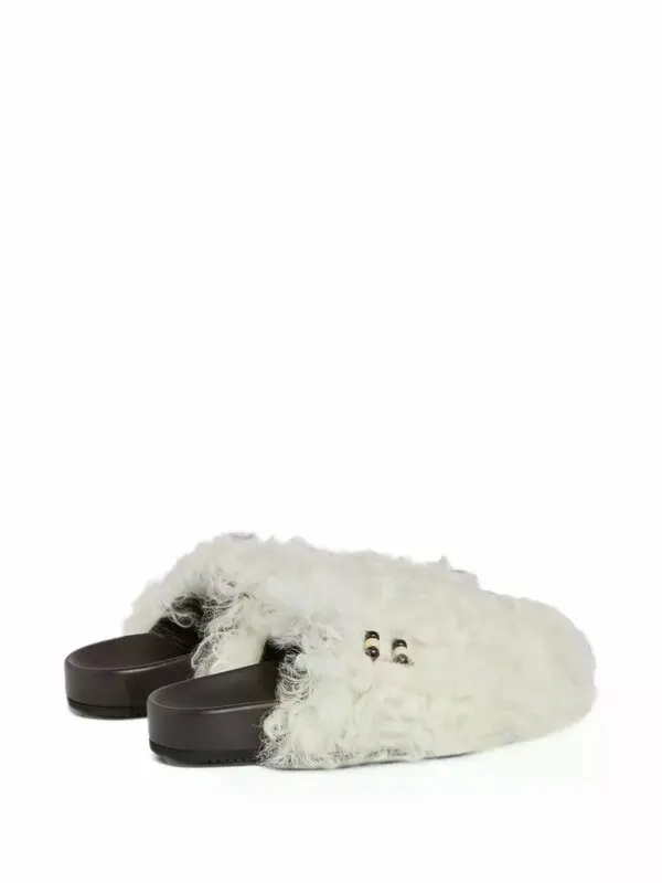 Alanui The Journey Fur Mules - Neutrals