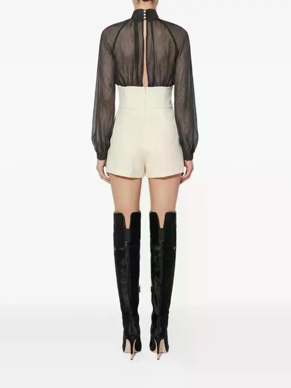 Elisabetta Franchi Romper Suit With Micro-polka Dot Print