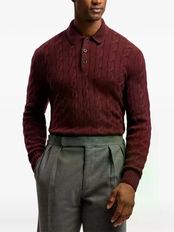 Ralph Lauren Purple Label Cable-knit Cashmere Sweater