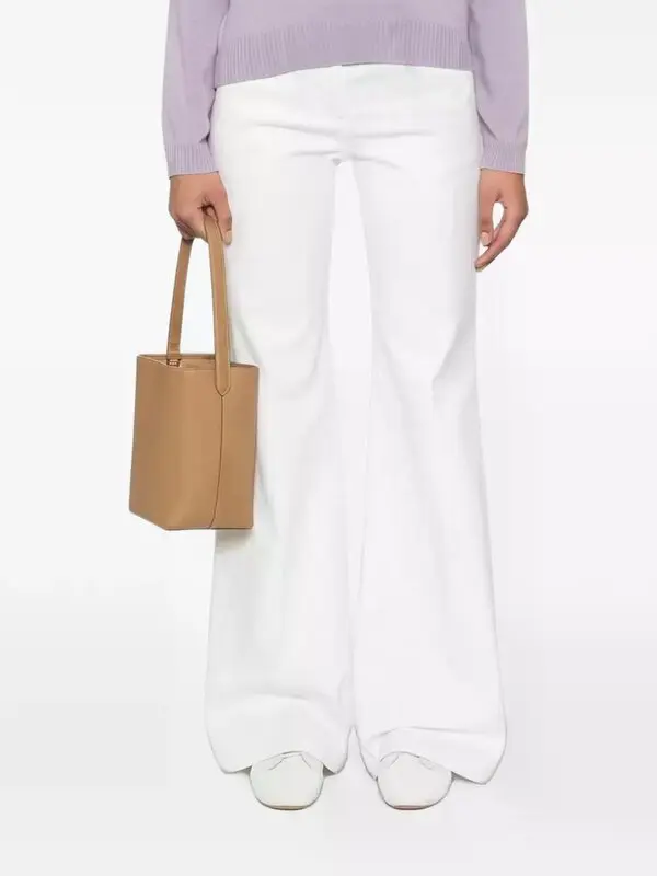 Brunello Cucinelli Logo-patch Flared Trousers
