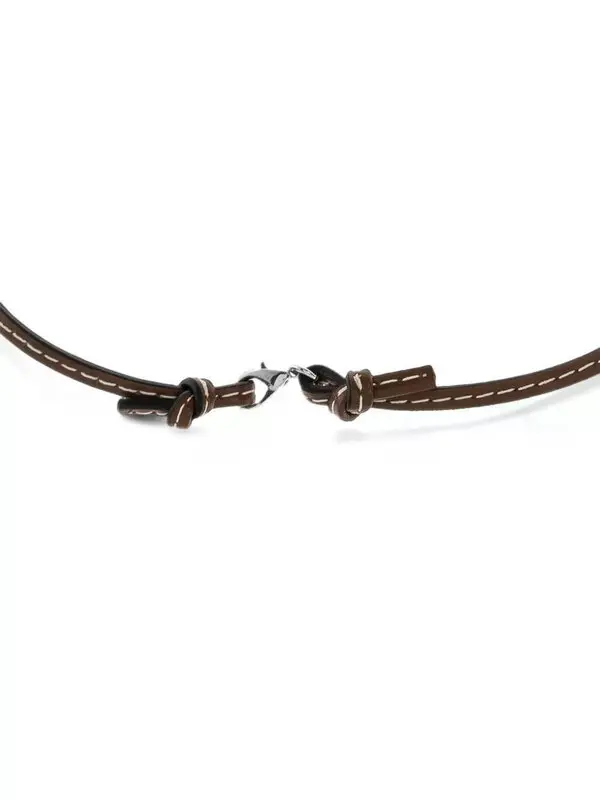 Marni Crystal-embellished Leaf-pendant Necklace