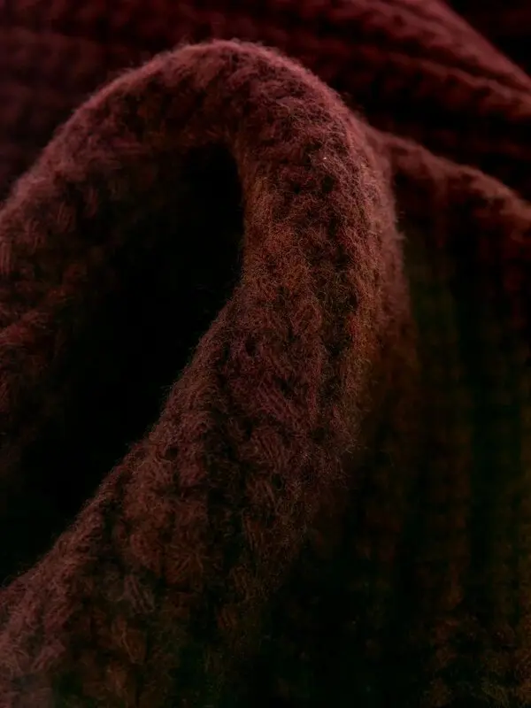 JIMMY CHOO Ribbed Fringed Scarf