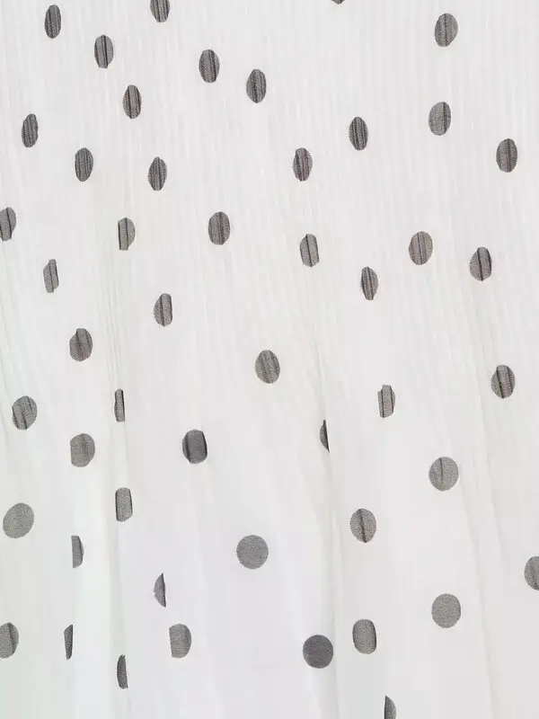 GANNI Polka-dot Sleeveless Midi Dress