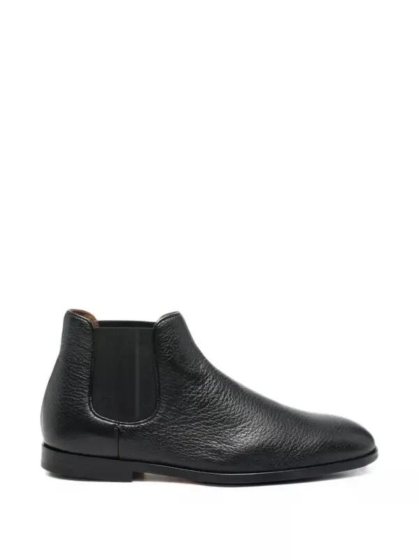 DOUCAL'S Grained Leather Chelsea Boots