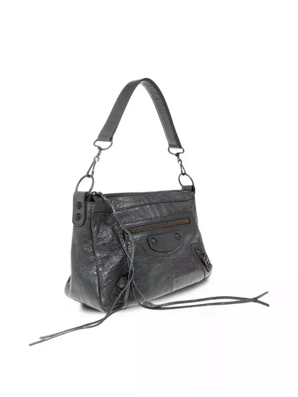 Balenciaga Le City Moto Bag Small In Volcanic Rock