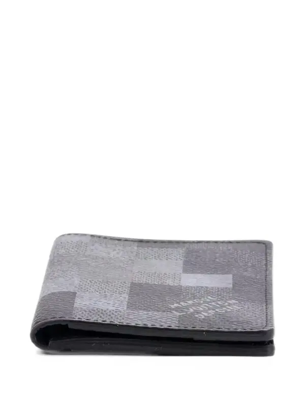 LOUIS VUITTON Pocket Organizer Damoflage Canvas Small Wallets