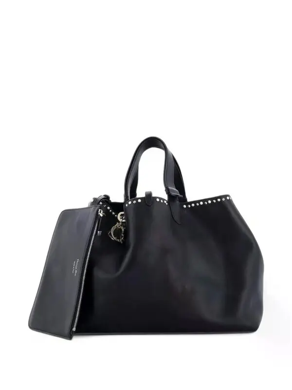 Dior Toujours Studded Leather Large Tote Bag