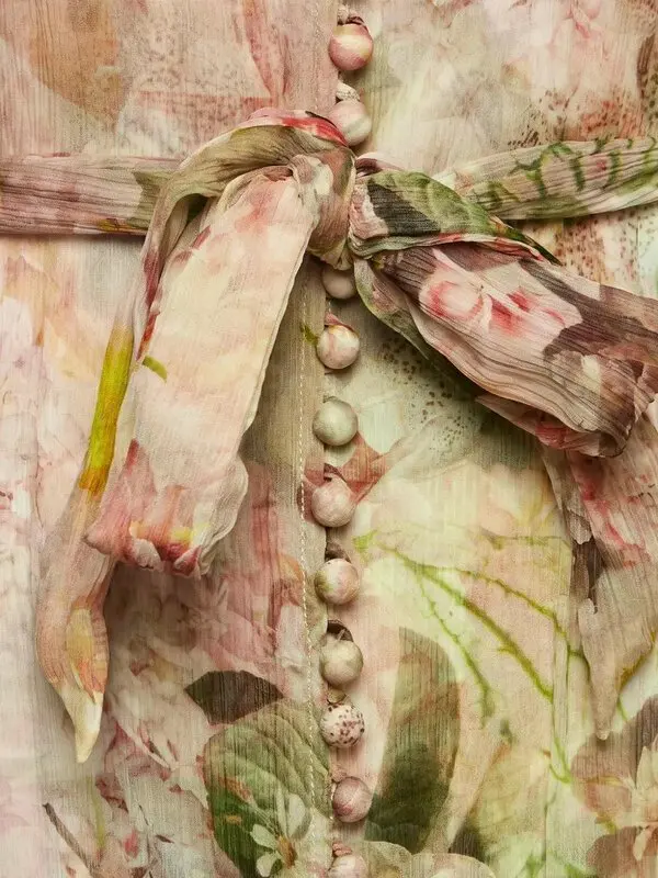 Zimmermann Floral-print Belted Mini Dress