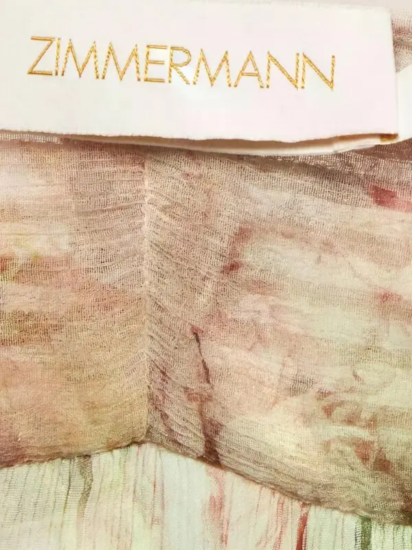 Zimmermann Floral-print Belted Mini Dress