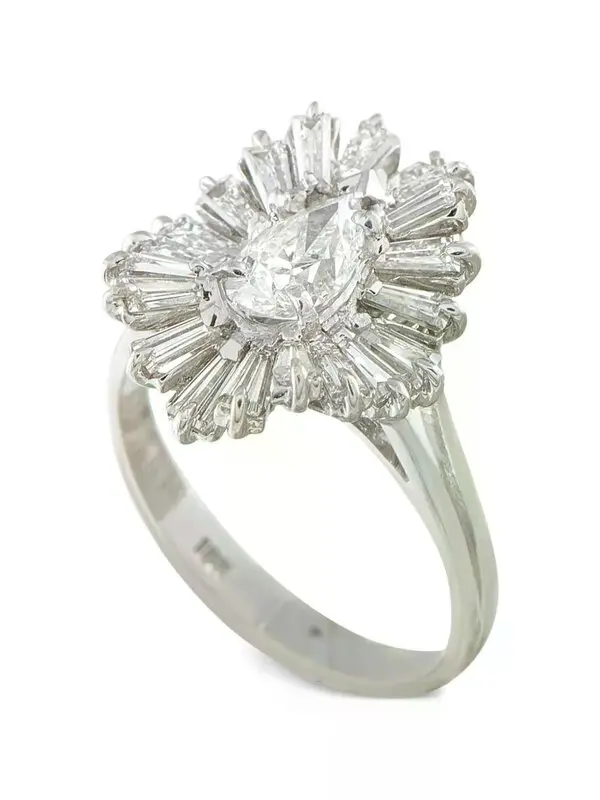 LB EXCLUSIVE Diamond Pear-cut Ring - Silver