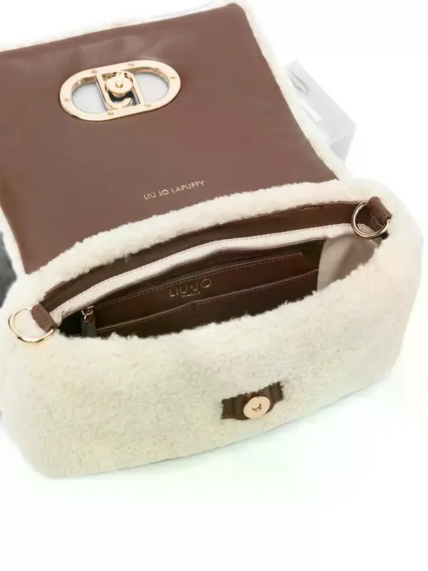 Liu Jo Lapuffy Quilted Faux-shearling Crossbody Bag