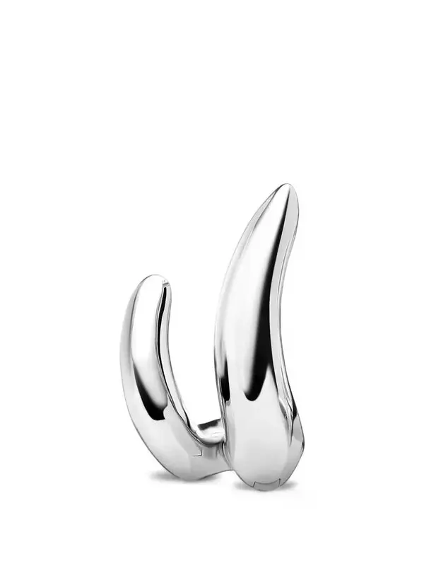 MARIA BLACK Arcus Double Huggie Single Earring - Silver