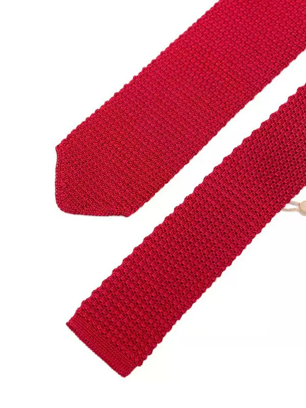 THE FRANKIE SHOP Zira Knitted Silk Tie