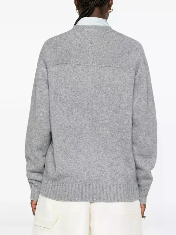 Carven Crew-neck Ribbed-trim Sweater