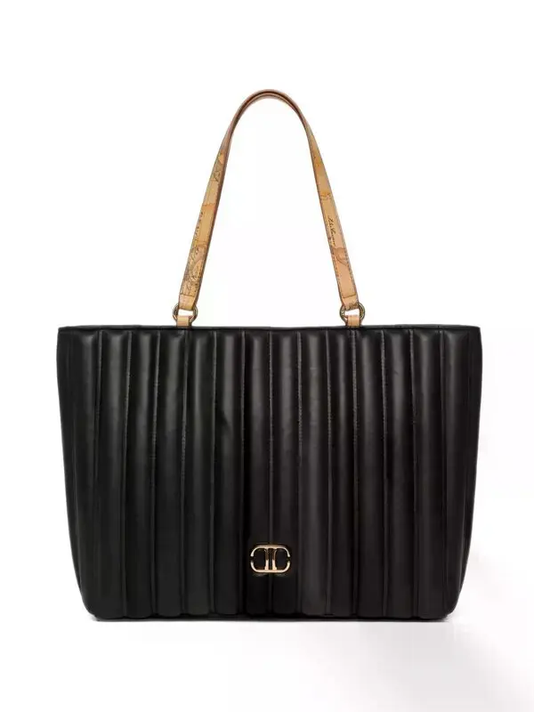 ALVIERO MARTINI 1° CLASSE Quilted Logo-plaque Tote Bag