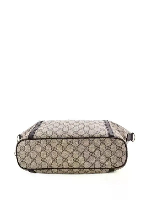 Gucci Front Pocket Convertible Gg Coated Canvas Medium Tote Bag