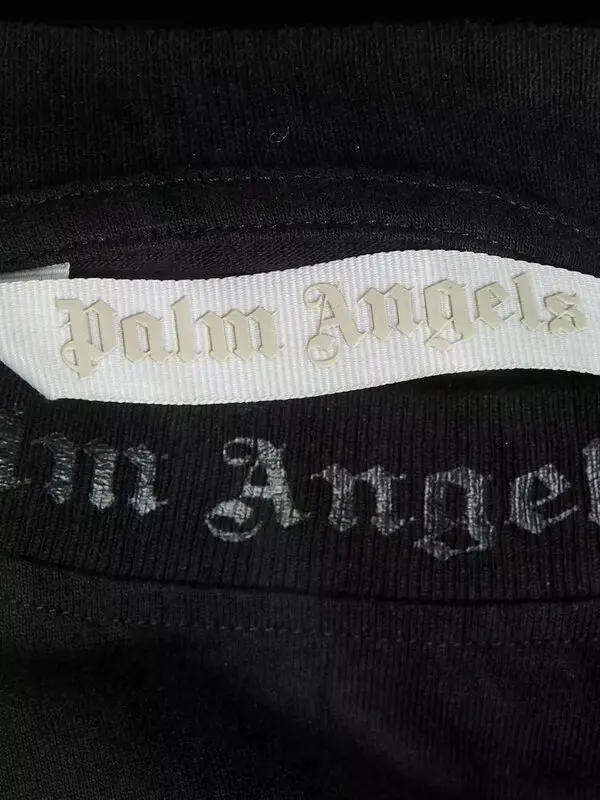 Palm Angels Logo-print Long-sleeve Mini Dress