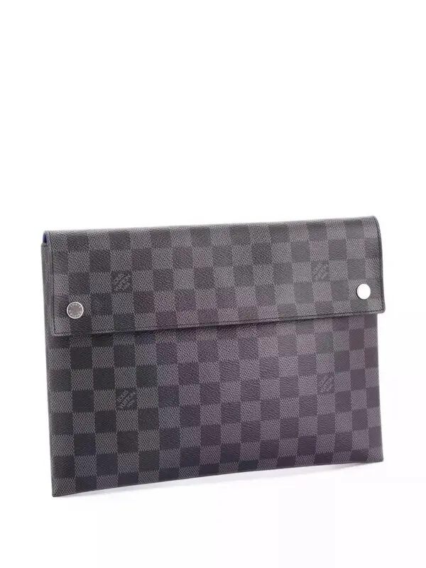 LOUIS VUITTON Pochette Alpha Triple Damier Graphite Clutch Bag