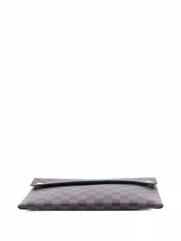 LOUIS VUITTON Pochette Alpha Triple Damier Graphite Clutch Bag