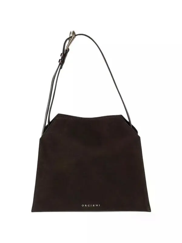 Orciani Small Trinity Peach Oro Buckle-detail Shoulder Bag
