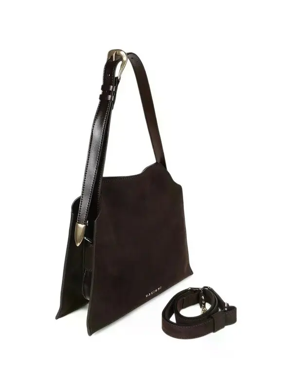 Orciani Small Trinity Peach Oro Buckle-detail Shoulder Bag