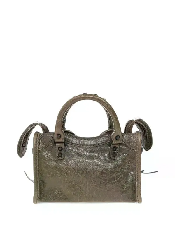 Balenciaga Le City Bag Nano In Army Green