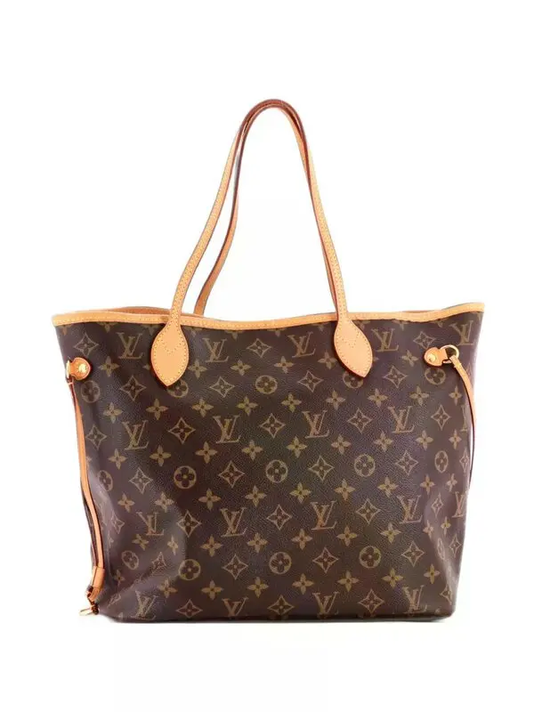 LOUIS VUITTON Neverfull Nm Monogram Canvas Mm Tote Bag - Brown