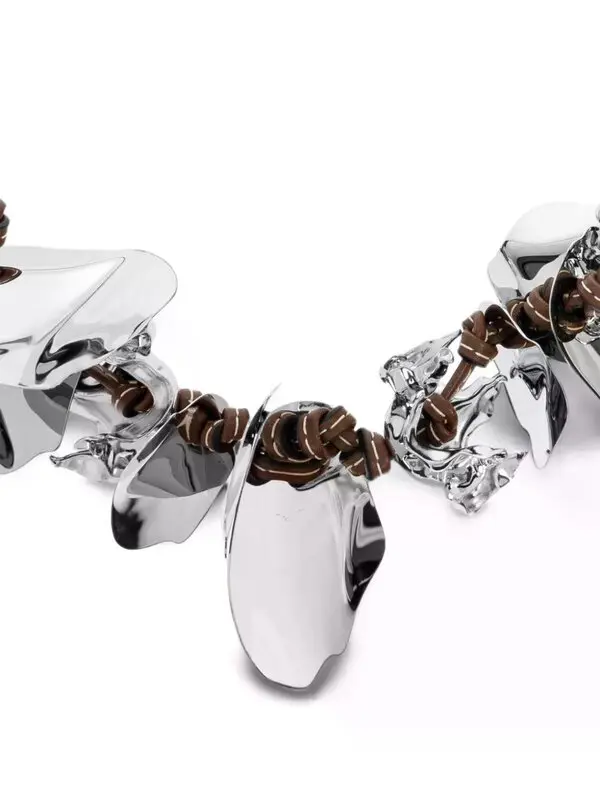 Marni Leather-cord Abstract-pendant Necklace