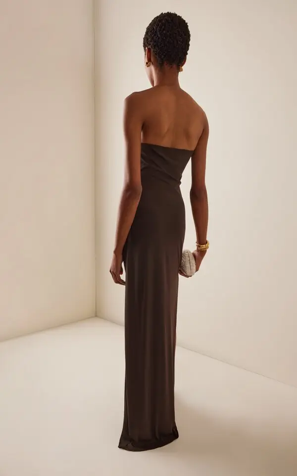 MORE NOIR Alina Cutout Jersey Maxi Dress