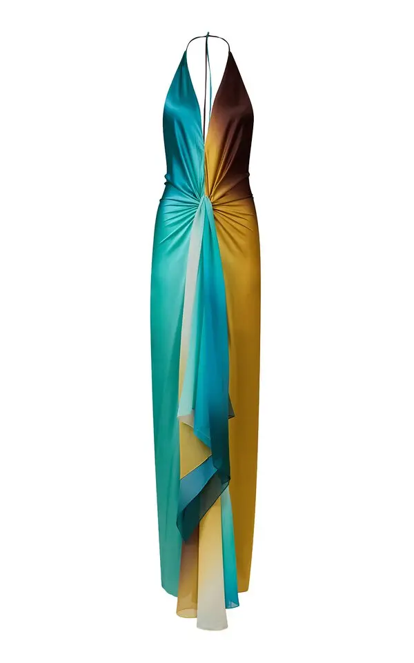 Silvia Tcherassi Dixon Silk-blend Maxi Dress