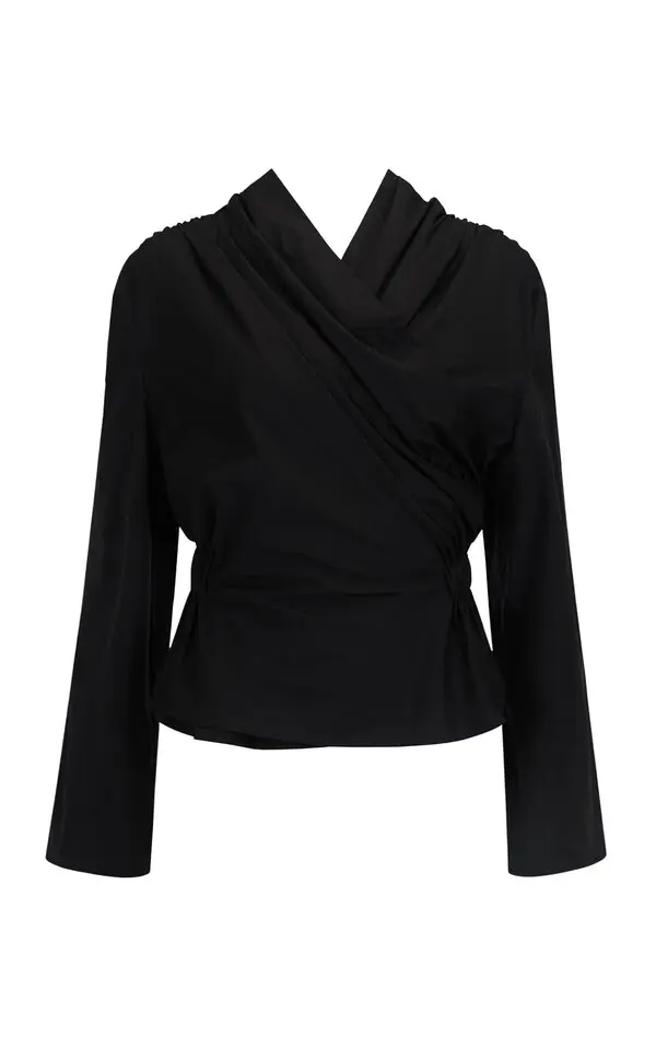 HARRIS TAPPER Exclusive Chaimberlain Tech-taffeta Top - Black