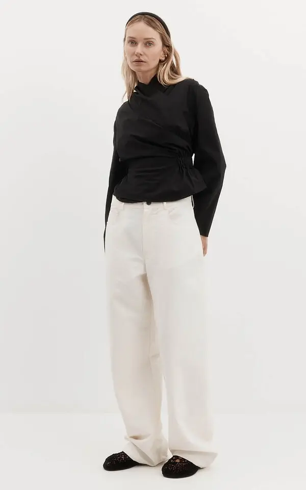 HARRIS TAPPER Exclusive Chaimberlain Tech-taffeta Top - Black