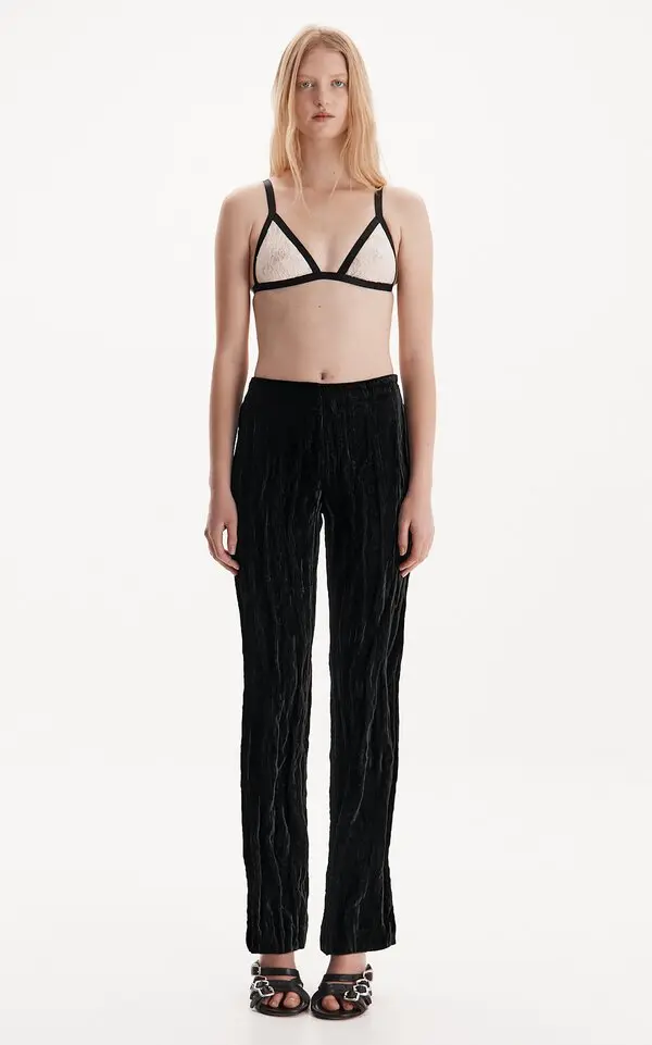 HARRIS TAPPER Exclusive Stefan Crushed Velvet Trousers