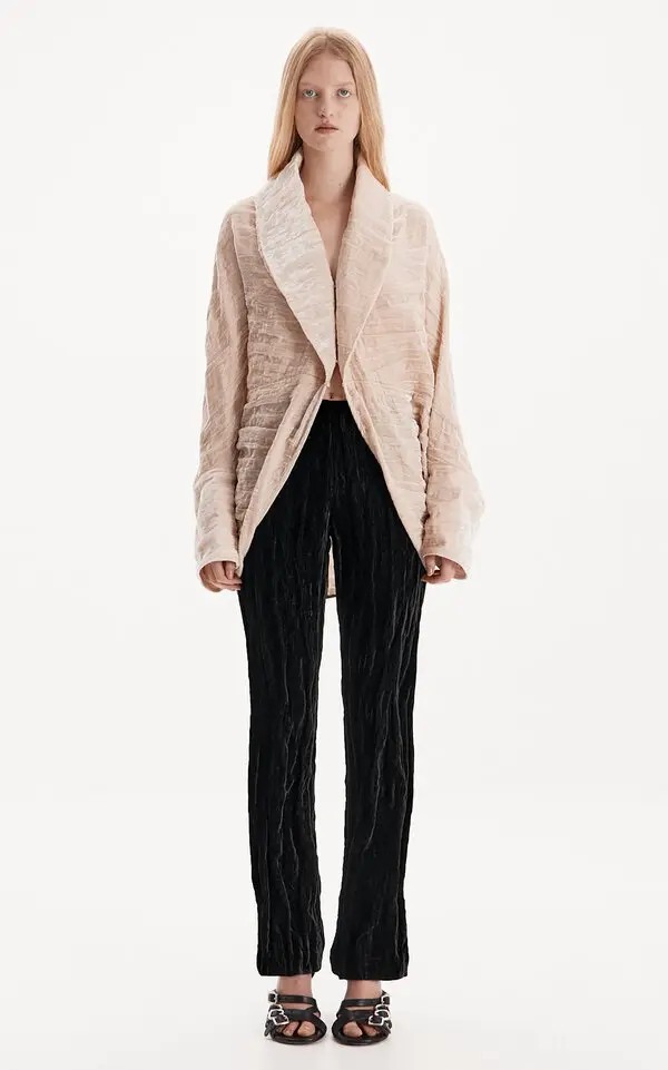 HARRIS TAPPER Exclusive Cocoon Crushed Velvet Blouse