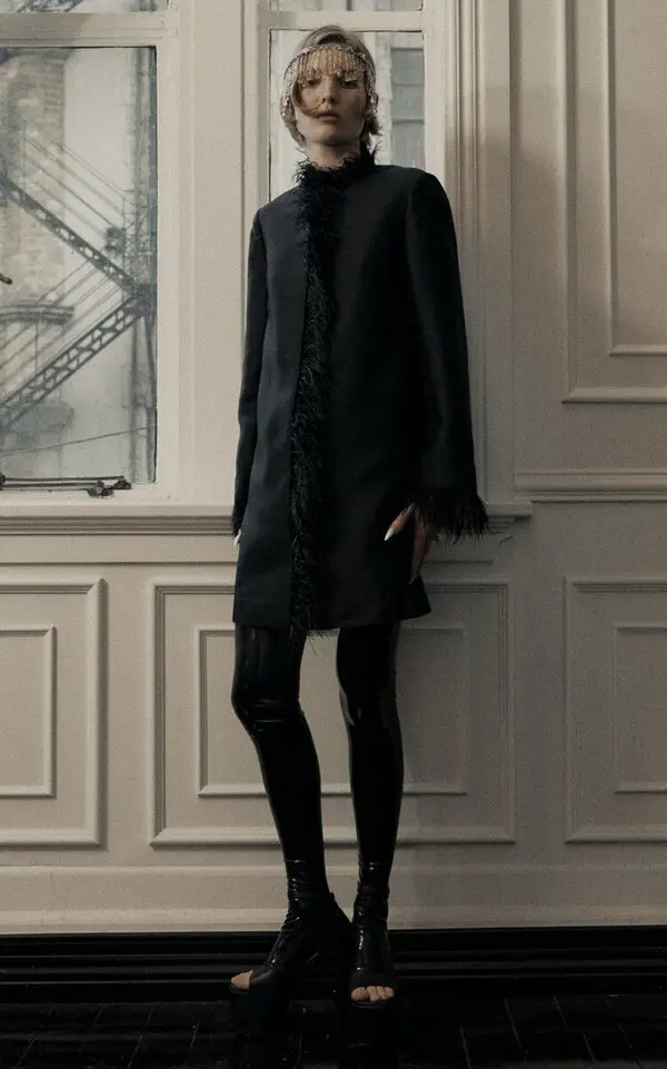HARRIS TAPPER Exclusive Astor Wool-silk Mini Dress
