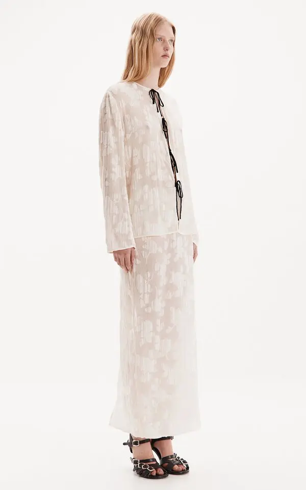 HARRIS TAPPER Exclusive Milen Velvet Devoré Maxi Skirt
