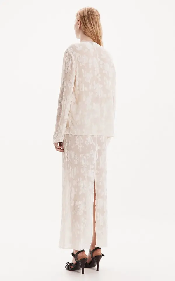 HARRIS TAPPER Exclusive Milen Velvet Devoré Maxi Skirt