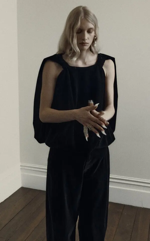 HARRIS TAPPER Exclusive Cail Velvet Trousers