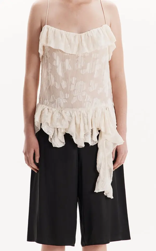 HARRIS TAPPER Exclusive Clarice Velvet Devoré Top