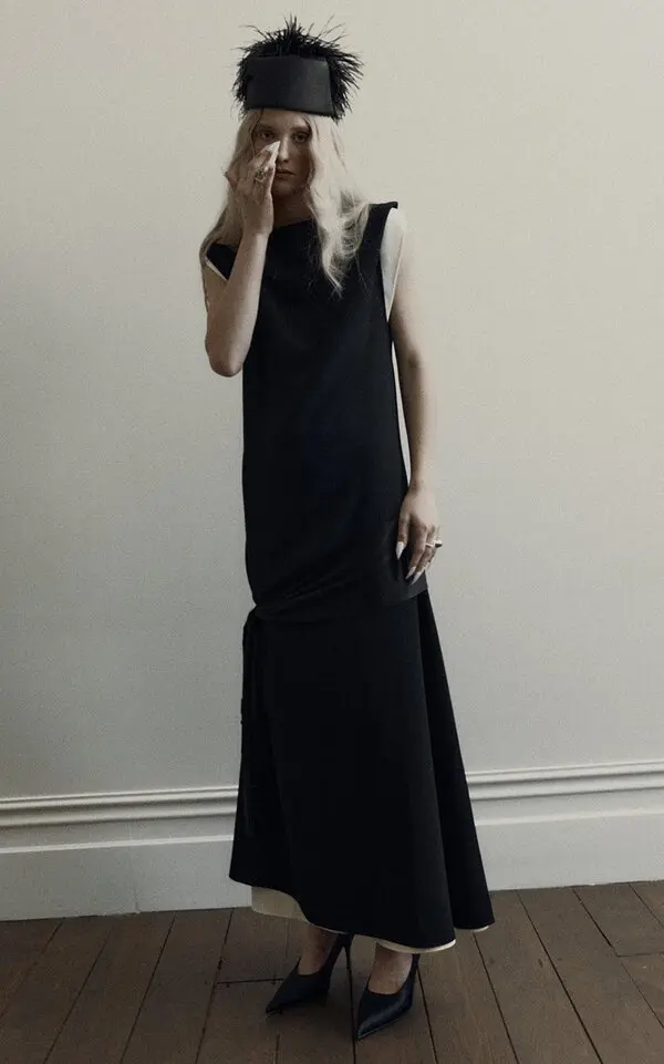 HARRIS TAPPER Exclusive Sofie Suiting Maxi Dress - Black