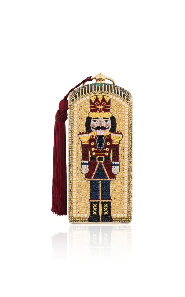 Judith Leiber Nutcracker Rectangle Dome Clutch