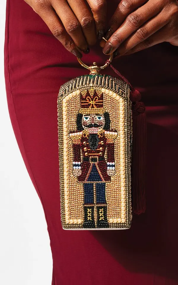 Judith Leiber Nutcracker Rectangle Dome Clutch