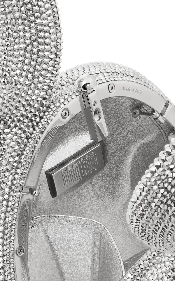 Judith Leiber Melody Treble Clef Clutch - Silver