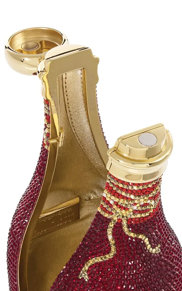 Judith Leiber Bordeaux Bottle Clutch