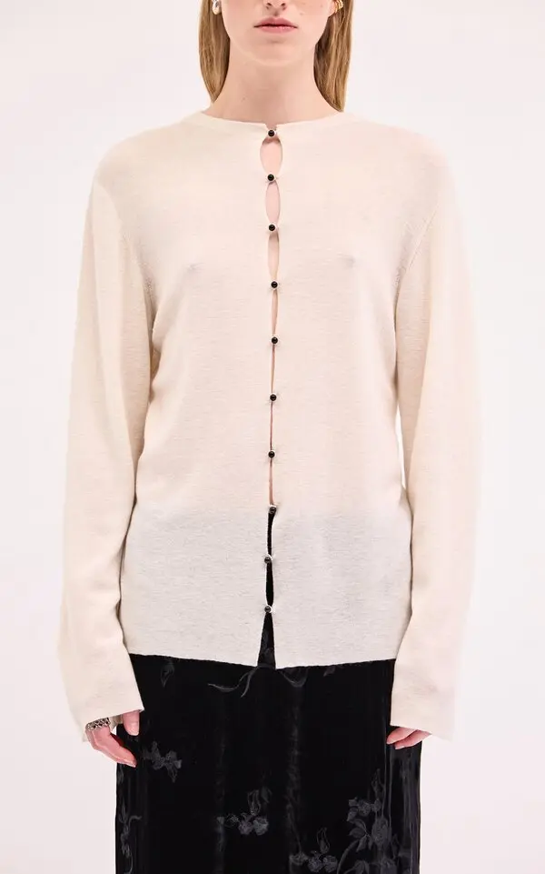 HARRIS TAPPER Exclusive Violetta Wool Cardigan